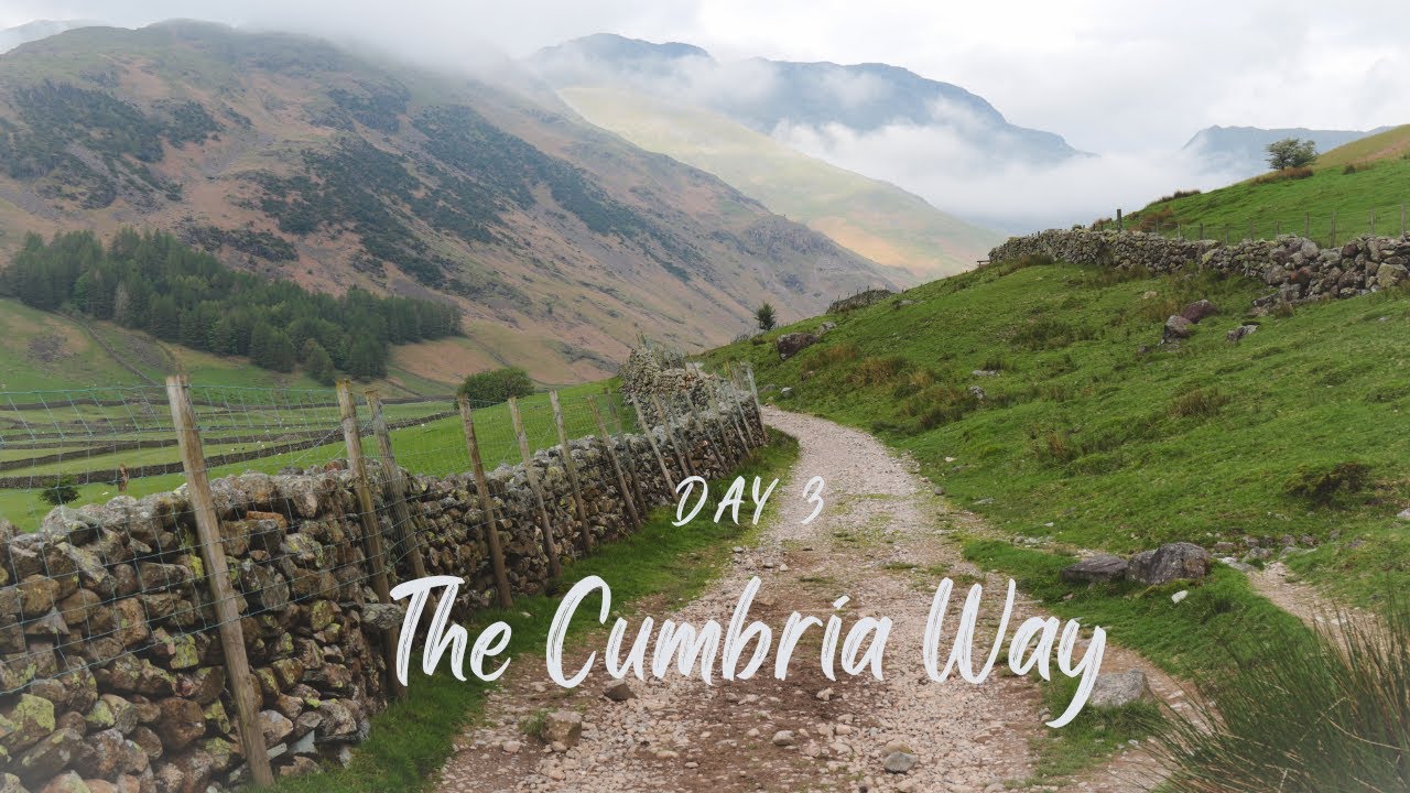 Cumbria way day 3. The Langdales via Stake Pass to Seatoller. - YouTube