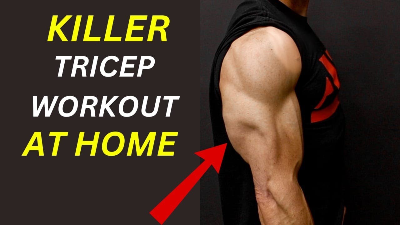 intense killer tricep workout #homeworkout #fitness - YouTube