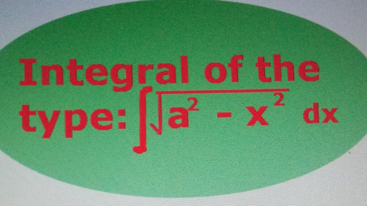 Special Integral Of Type Square Root Of X Square A Square YouTube Special Integral Of Type Square Root Of X Square A Square YouTube
