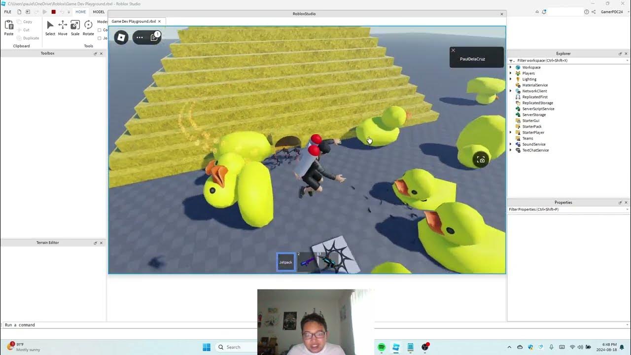 My Roblox Game Dev Playground (Part 6) - Jet Pack to the Top! - YouTube