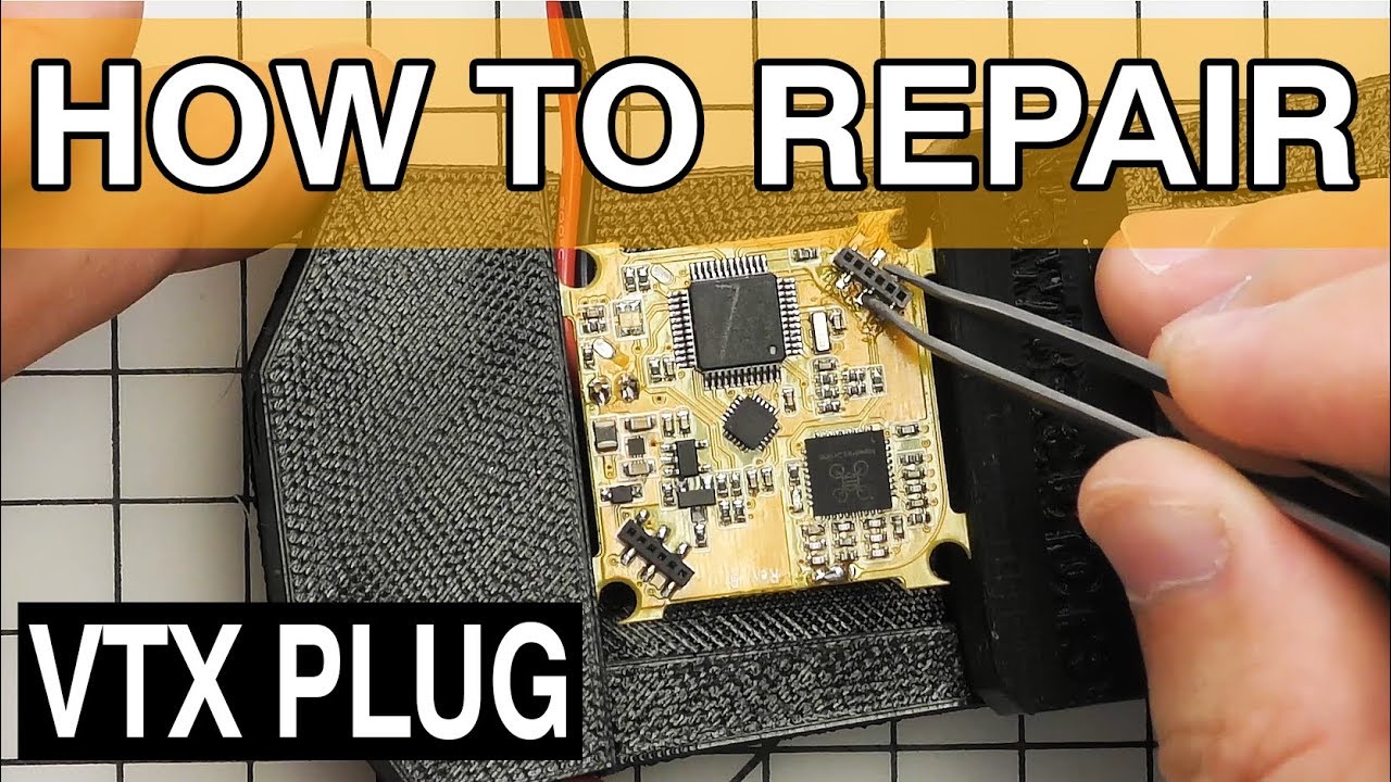 BeeBrain V2 VTX Plug Repair - YouTube