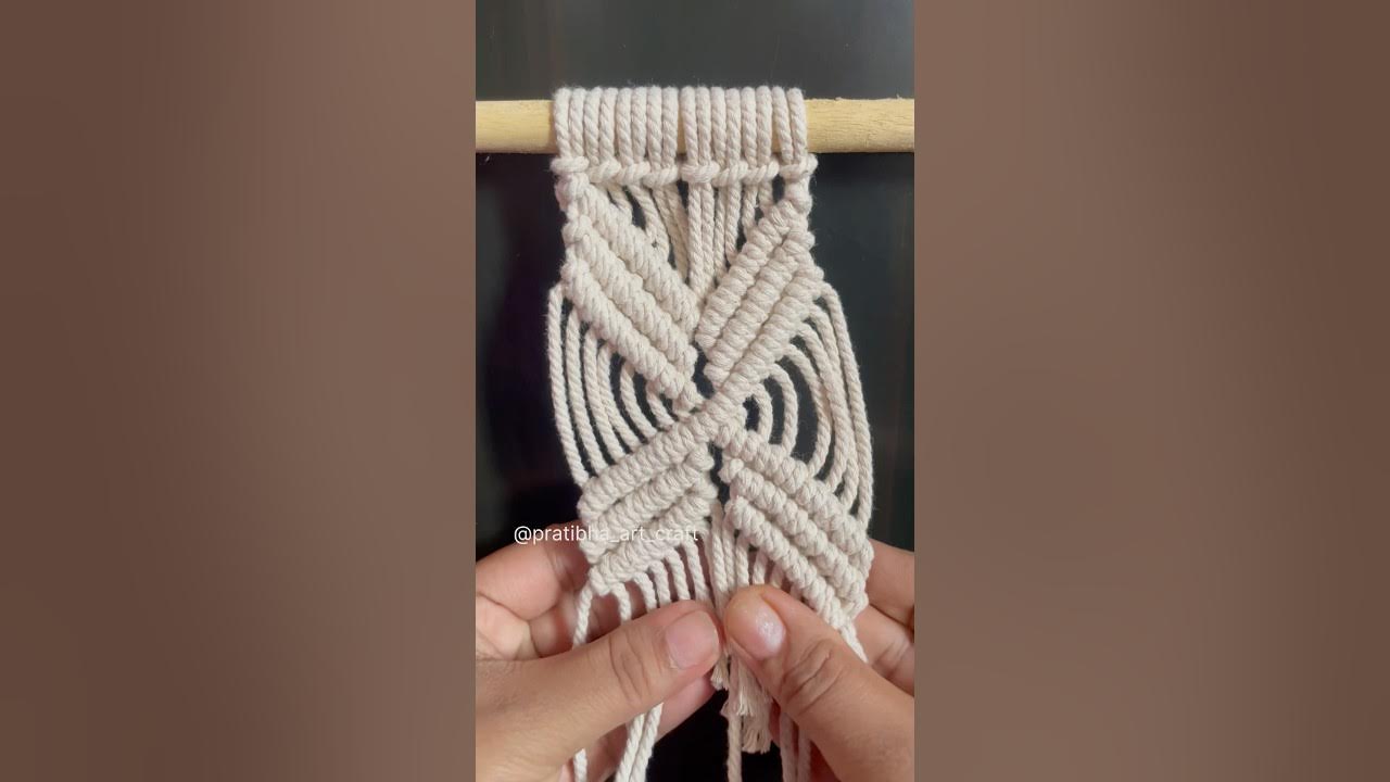 MACRAME TUTORIAL FOR BEGINNERS || #shorts #ytshorts #macrametutorial #macrameforbeginners - YouTube