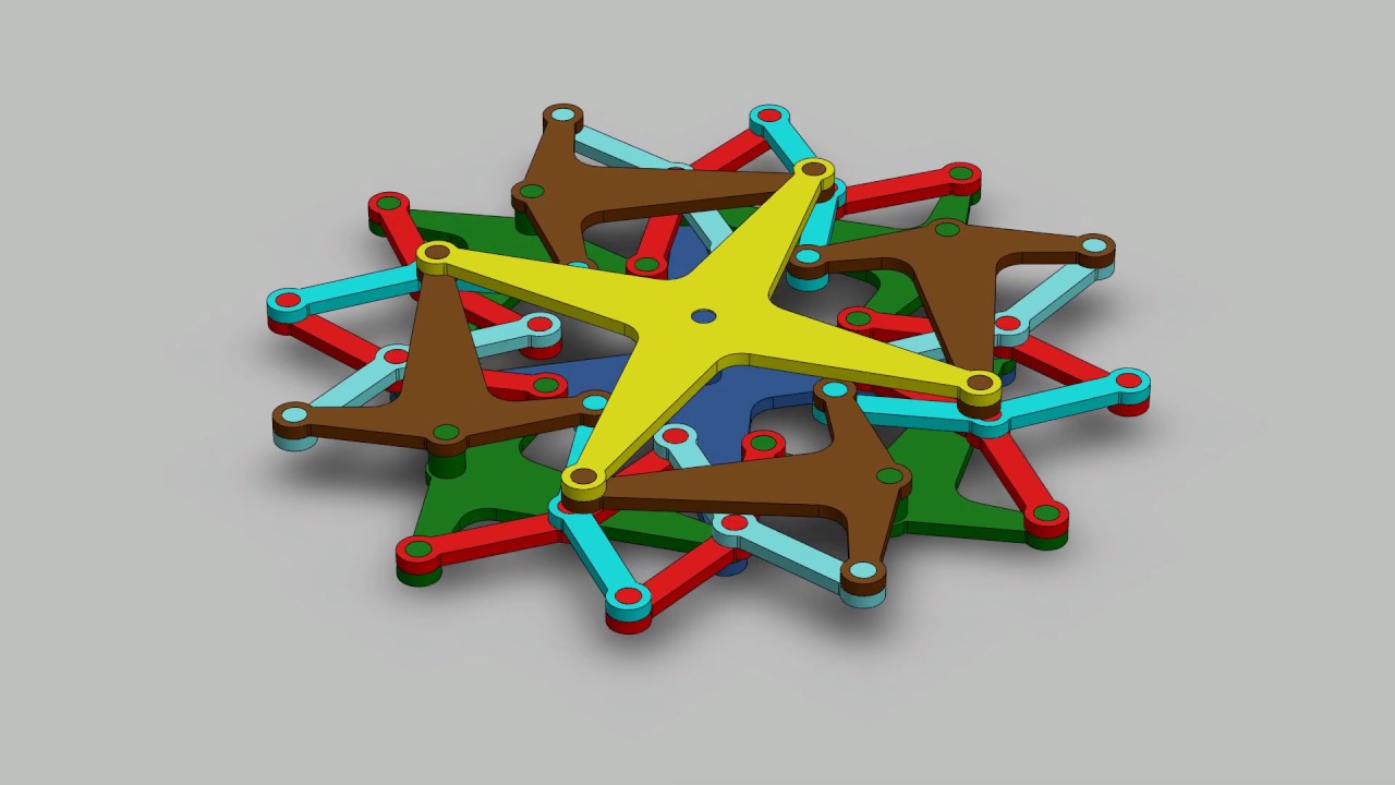 Circular Linkage With Fixed Center - YouTube