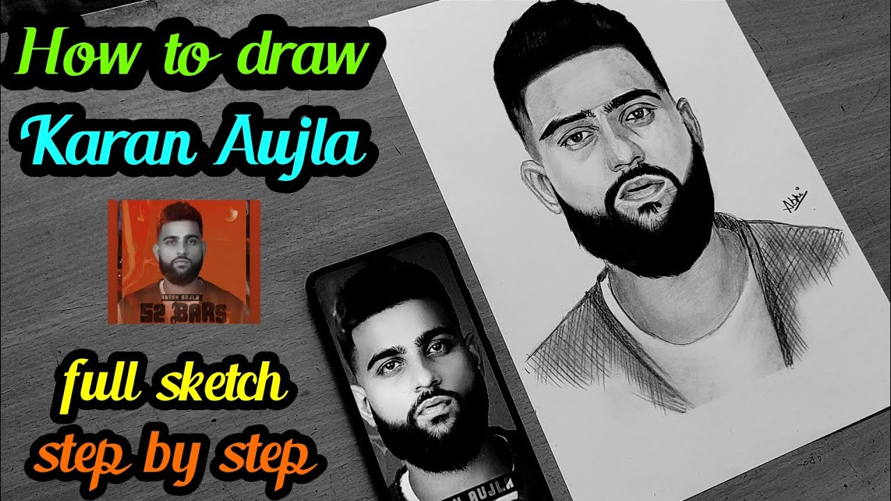 How To draw Karan Aujla drawing #tutorial #drawing #karanaujla #fouryou ...