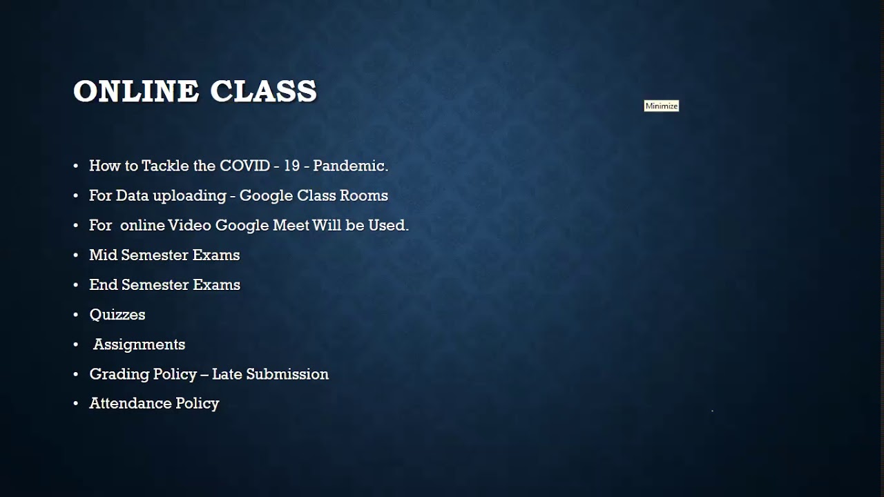 Introduction of Online Classes - June 05, 2020 - YouTube