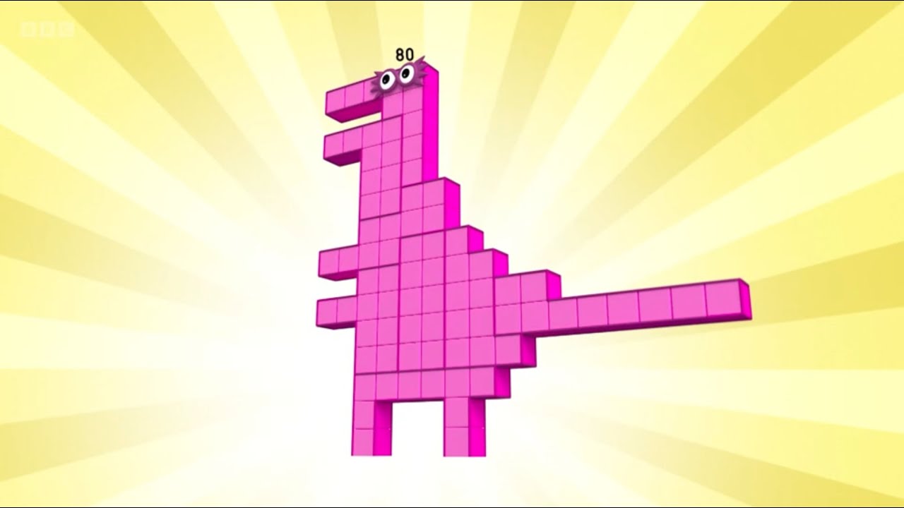 Numberblocks 80 example with big tum - YouTube