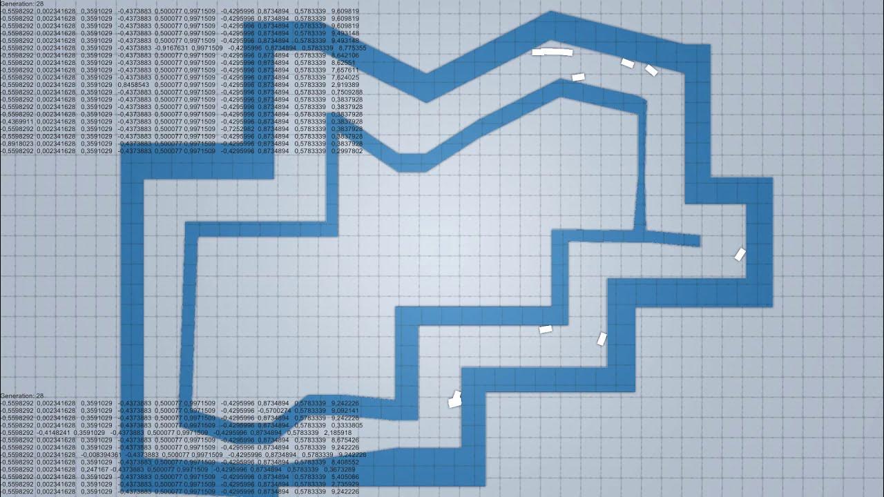 Self Driving Cars using Genetic Algorithm - YouTube