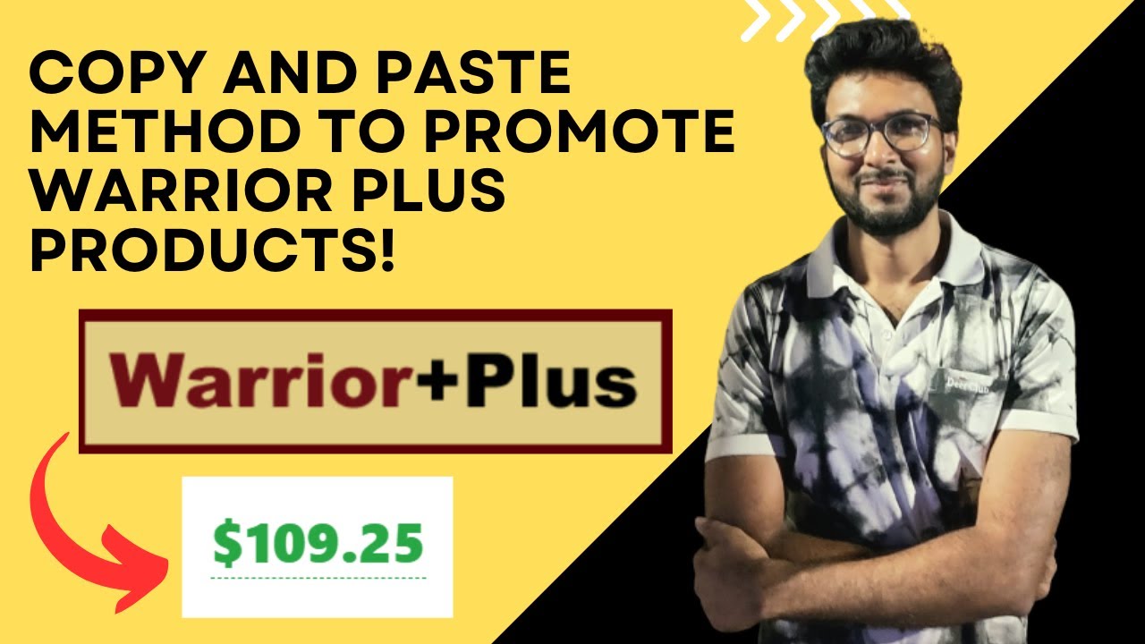 Copy and Paste method to promote Warrior Plus products! - YouTube