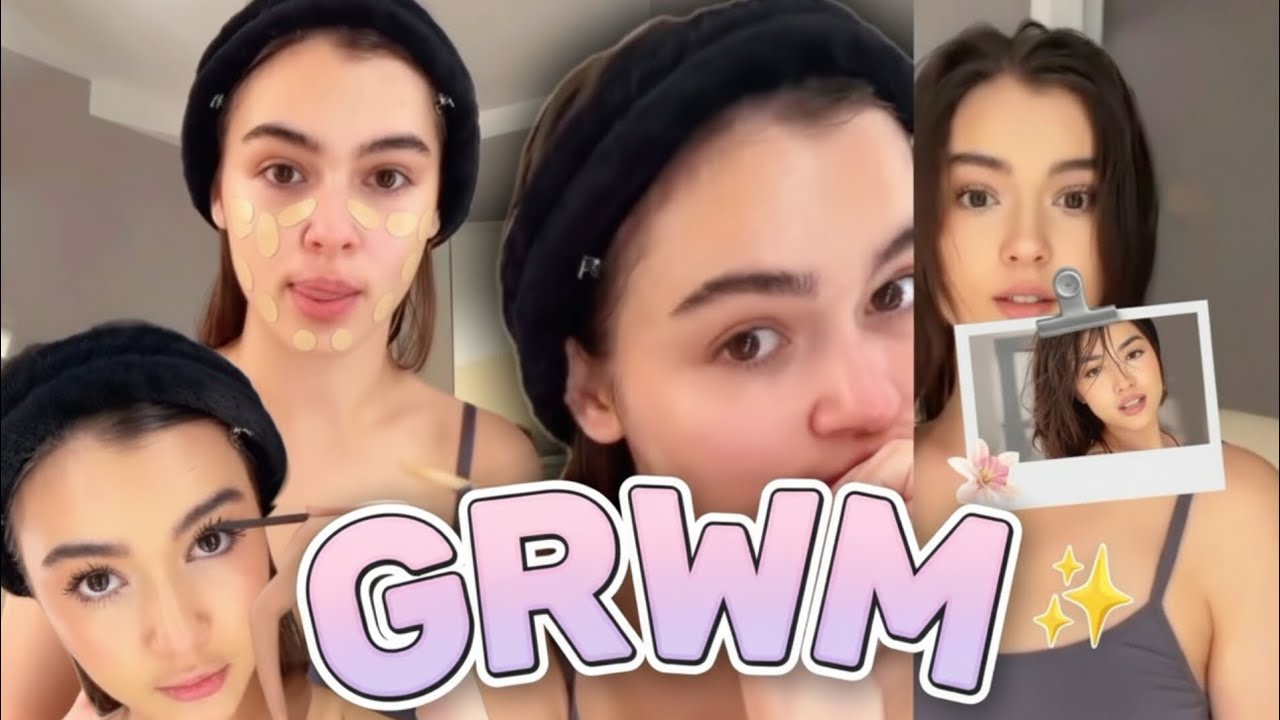 GRWM: Quick & Easy Makeup and Hair Routine 🎬 💜 - YouTube