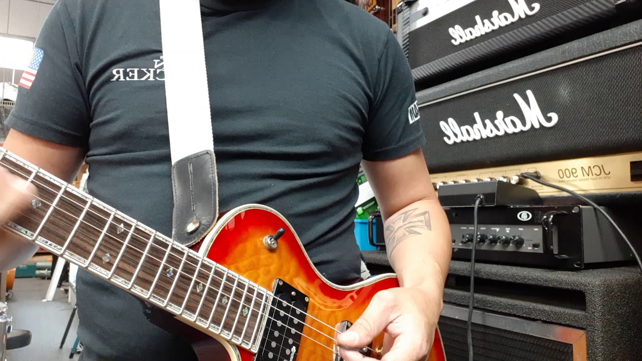 Fernandes ravelle elite guitar, quick demo - YouTube