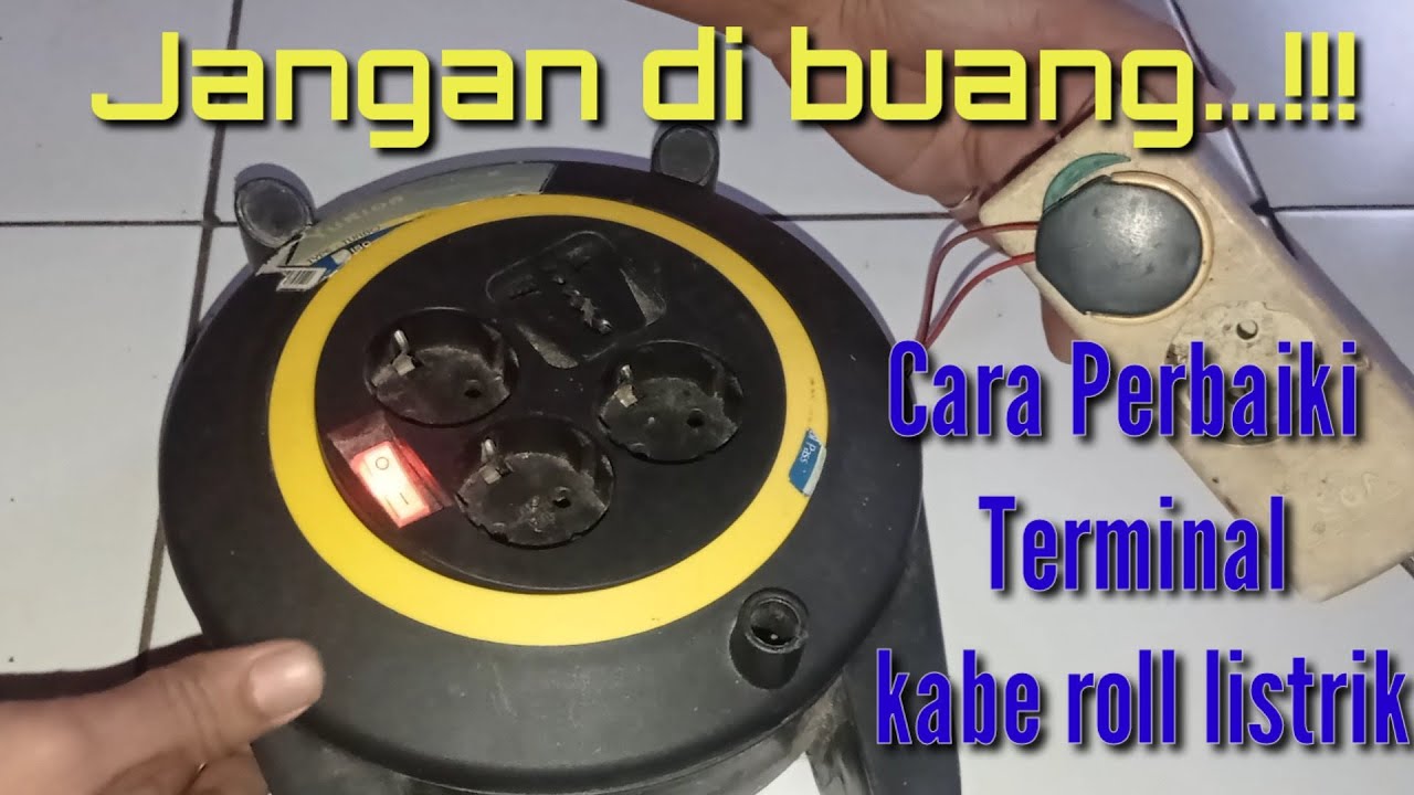 Cara Mudah Memperbaiki colokan terminal roll yang rusak || mudah untuk ...