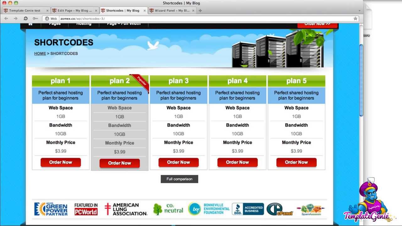 Responsive Wordpress Themes Shortcodes Buttons Pricing Tables Feature Boxes Youtube 9350