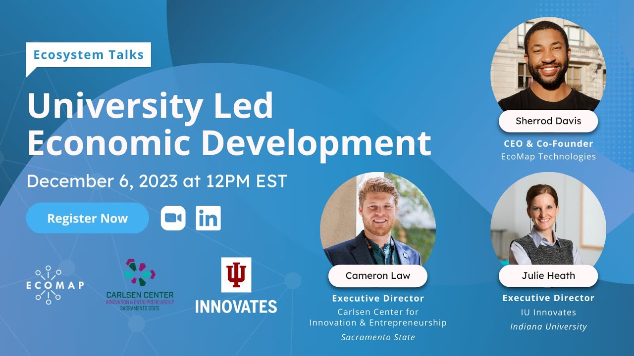 University Led Economic Development featuring Sherrod Davis, Cameron ...