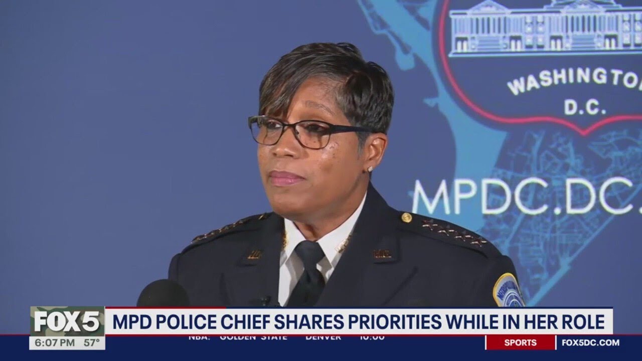 DC police chief shares priorities after historic confirmation - YouTube