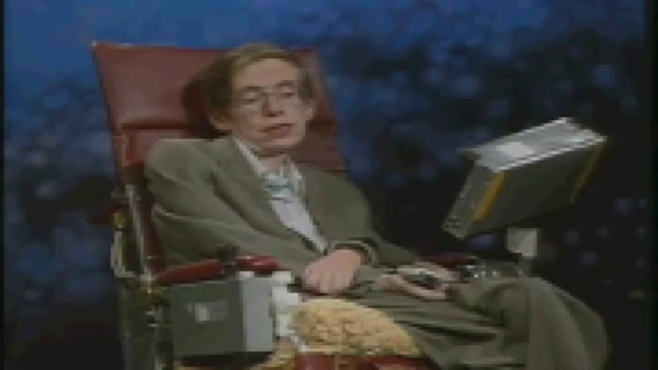 Rare Footage Of Stephen Hawking Talking About God - YouTube