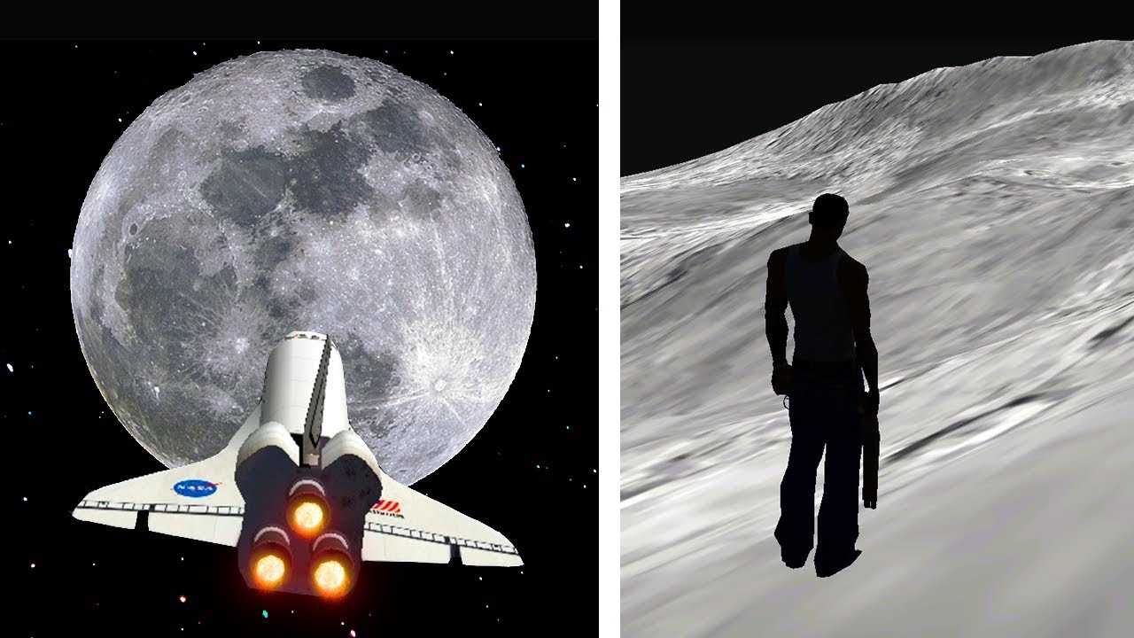 Flying to the MOON in GTA San Andreas!!! 🌝🌚 - YouTube