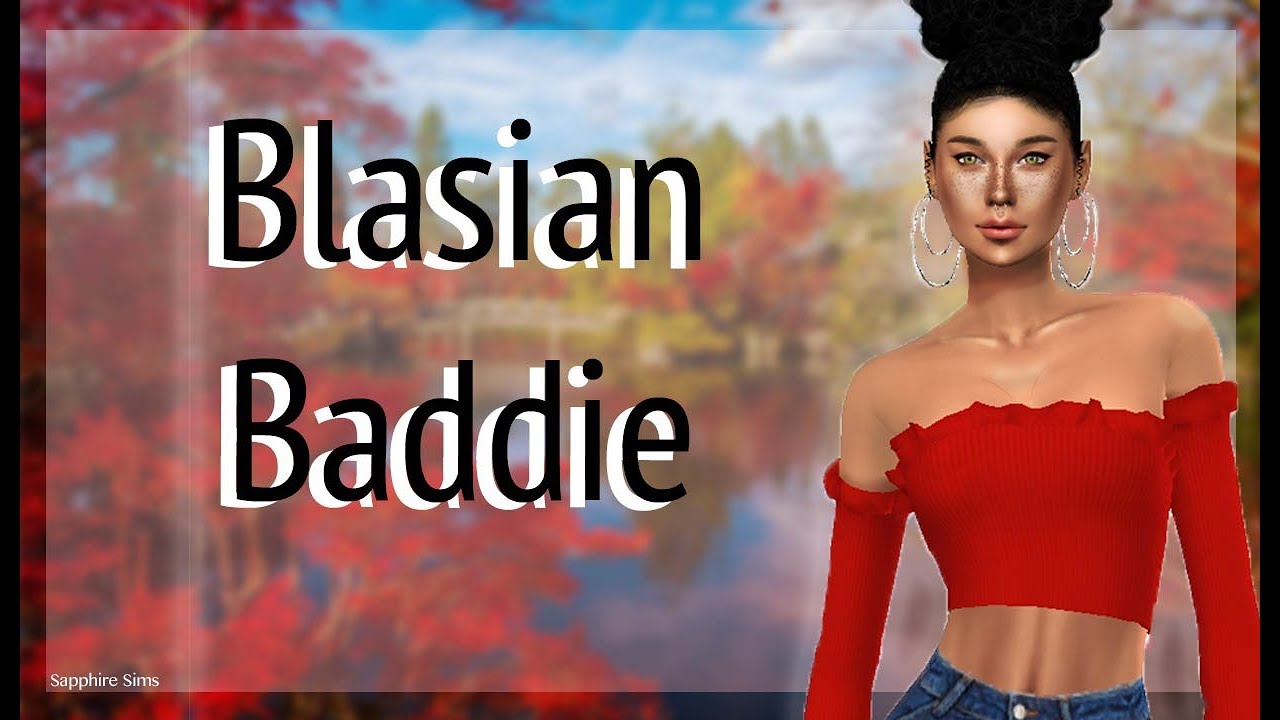 The Sims 4- Blasian Baddie w/ CC Links | Sapphire Sims - YouTube