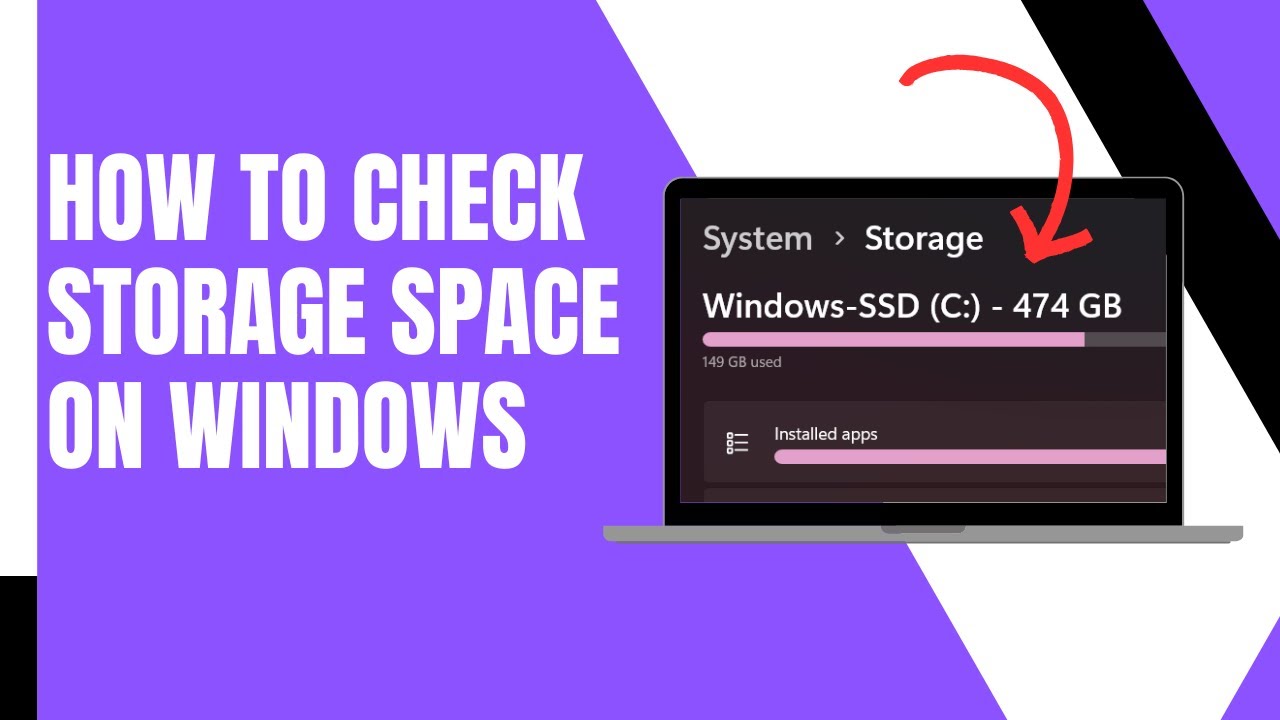 How to Check Storage Space on Windows 11 - YouTube