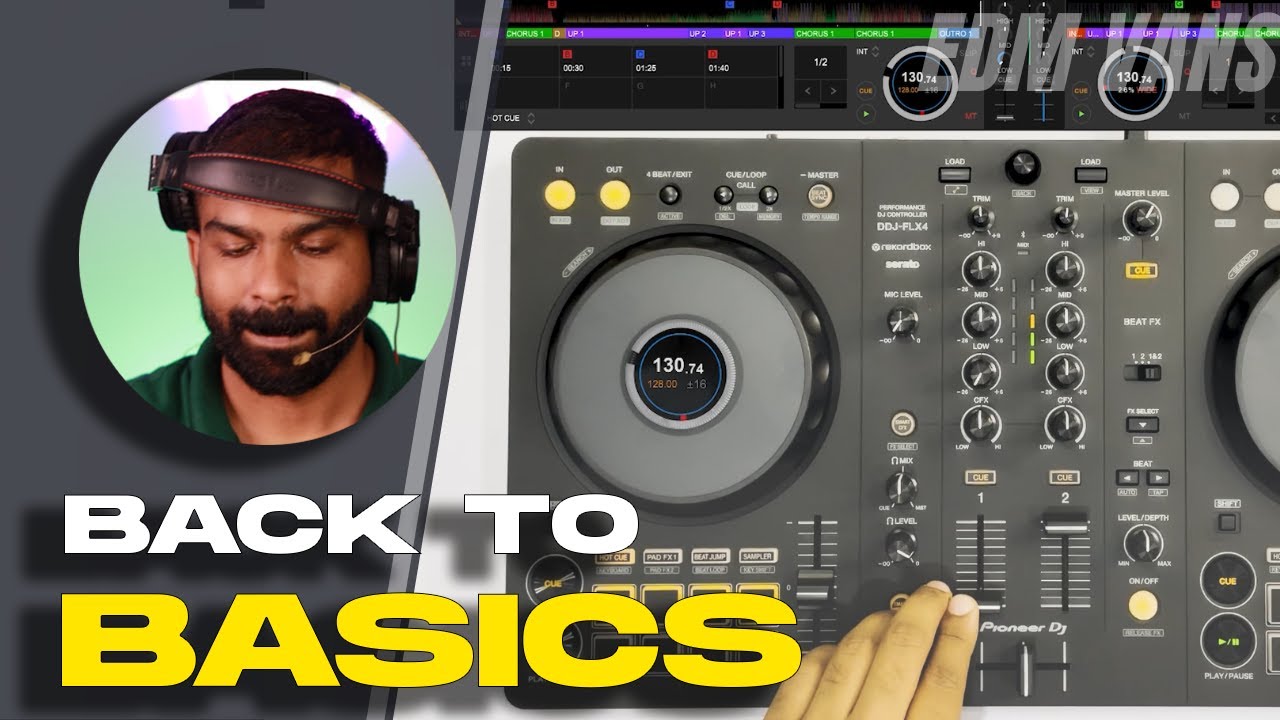 Basics of DJing - DDJ 400, FLX 4 EDM VANS Live Stream - YouTube