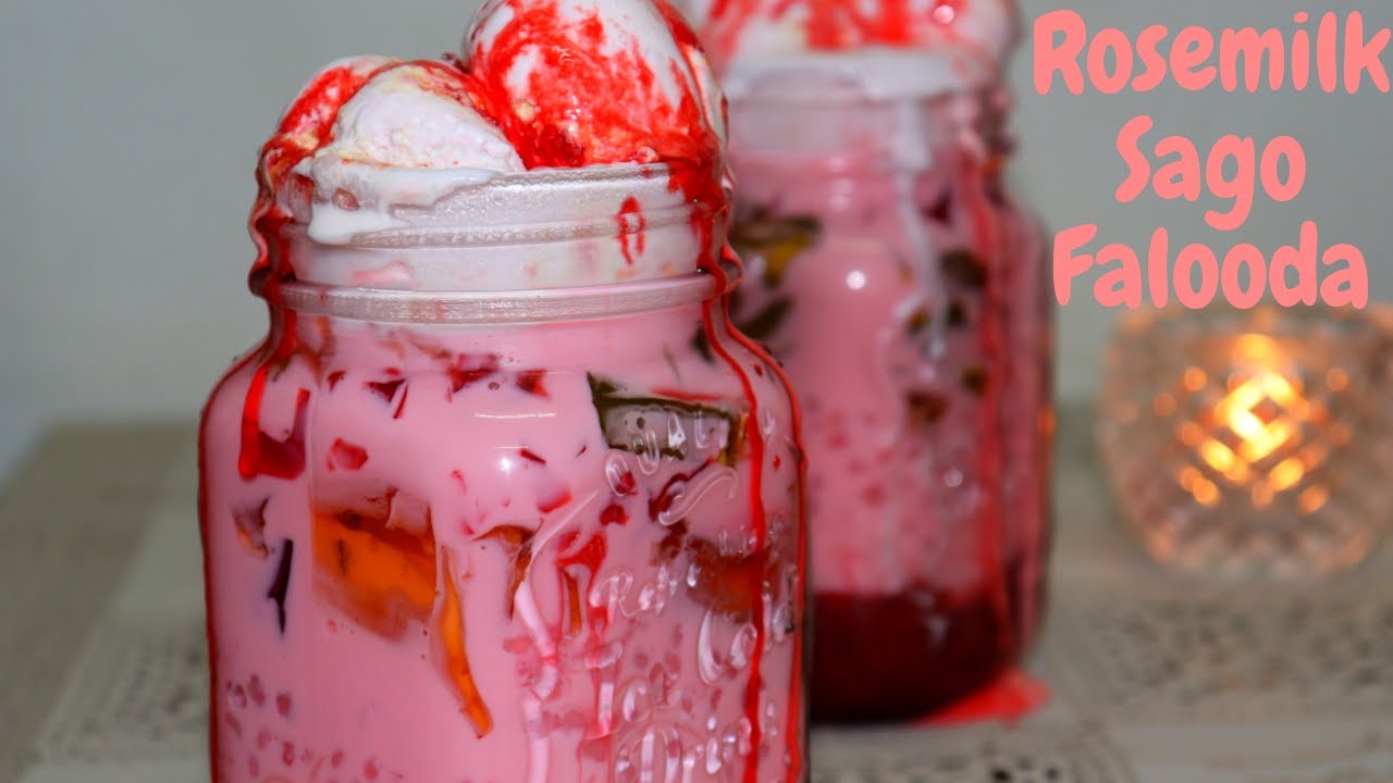ROSEMILK SAGO FALOODA/JAR FALOODA - YouTube