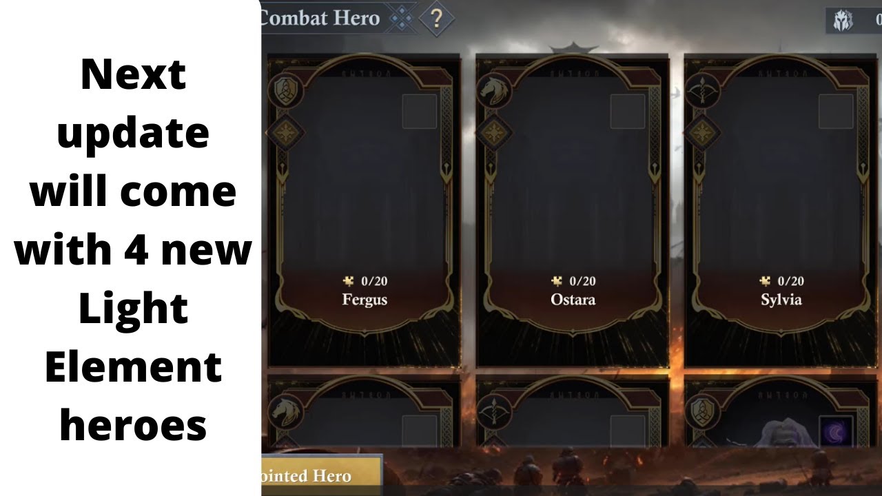 Next update will come with 4 new Light element heroes | King of Avalon - YouTube