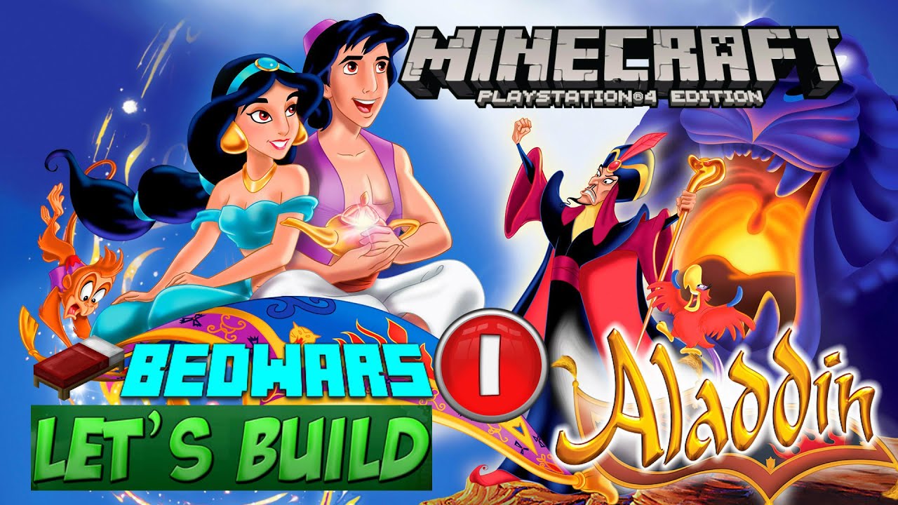 Minecraft PS4 Bedwars map bauen - Lets Build Disney Aladdin Bedwars #1 ...