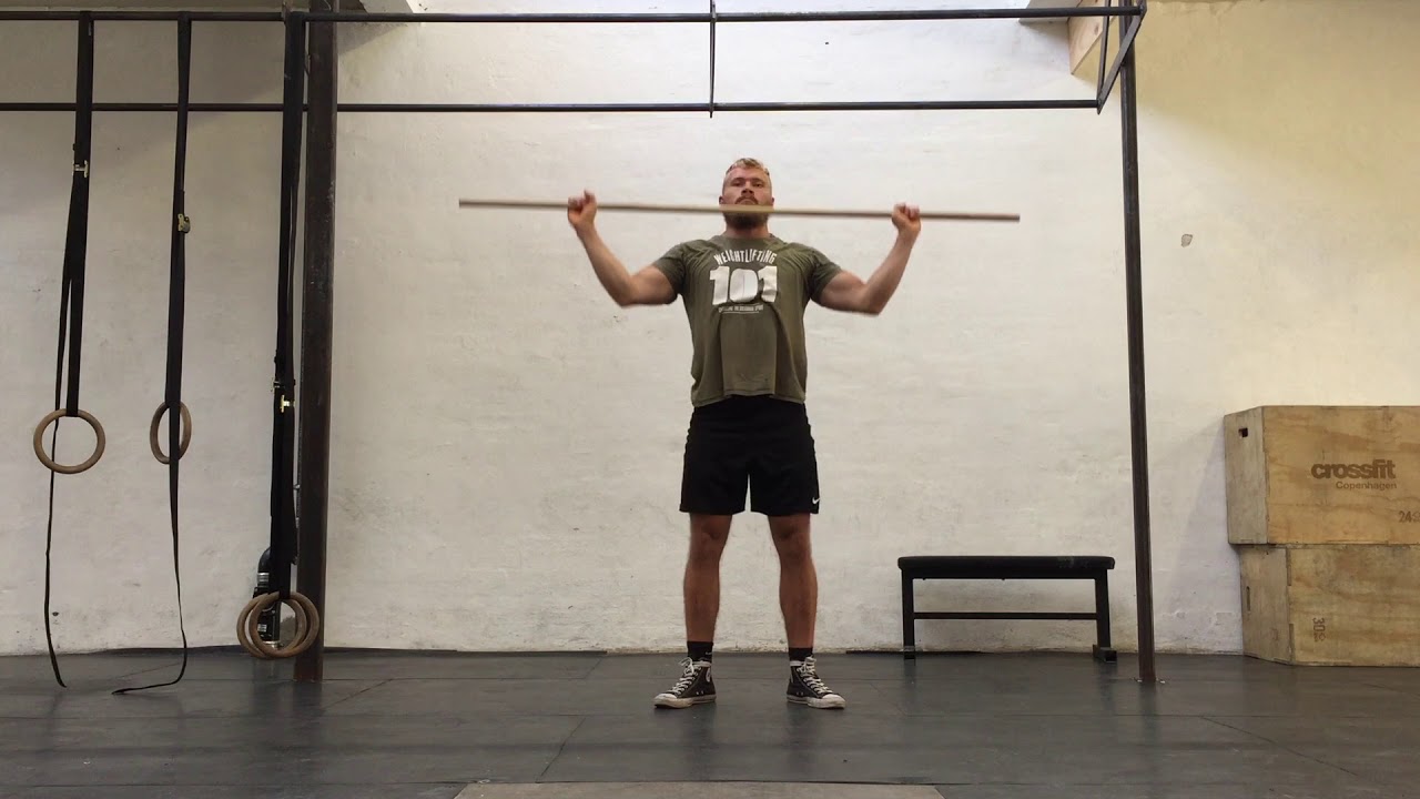 Muscle Snatch (PVC or empty barbell) - YouTube