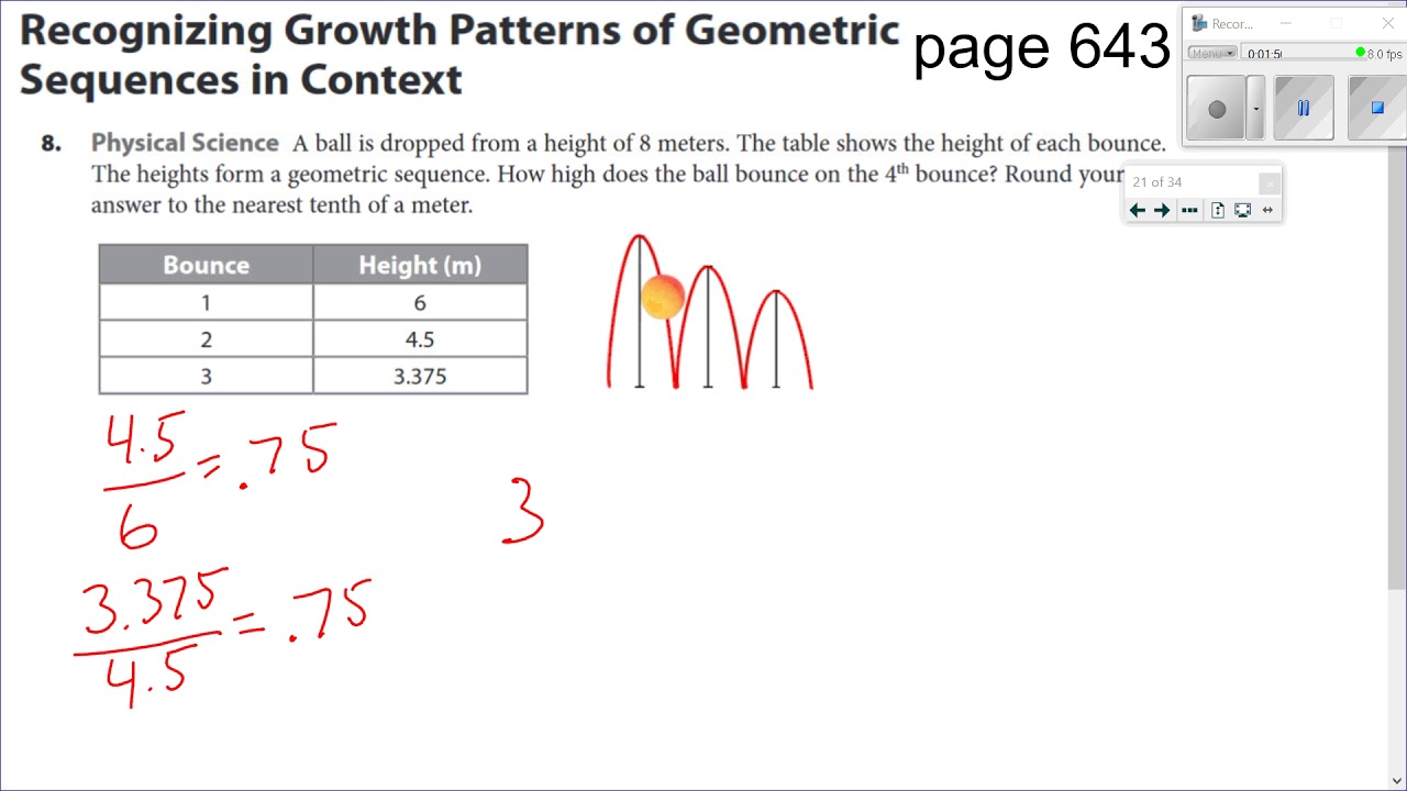 14 1 Recognizing Growth Patterns of Geometric Sequences in Context ...