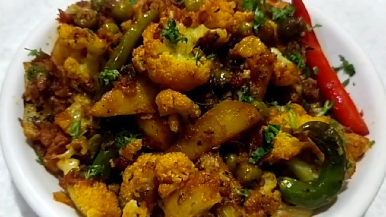 Aloo Gobi Ki Sabji / Gobi Aloo Ki Sabji/Restaurant Style Aloo Gobi Ki ...