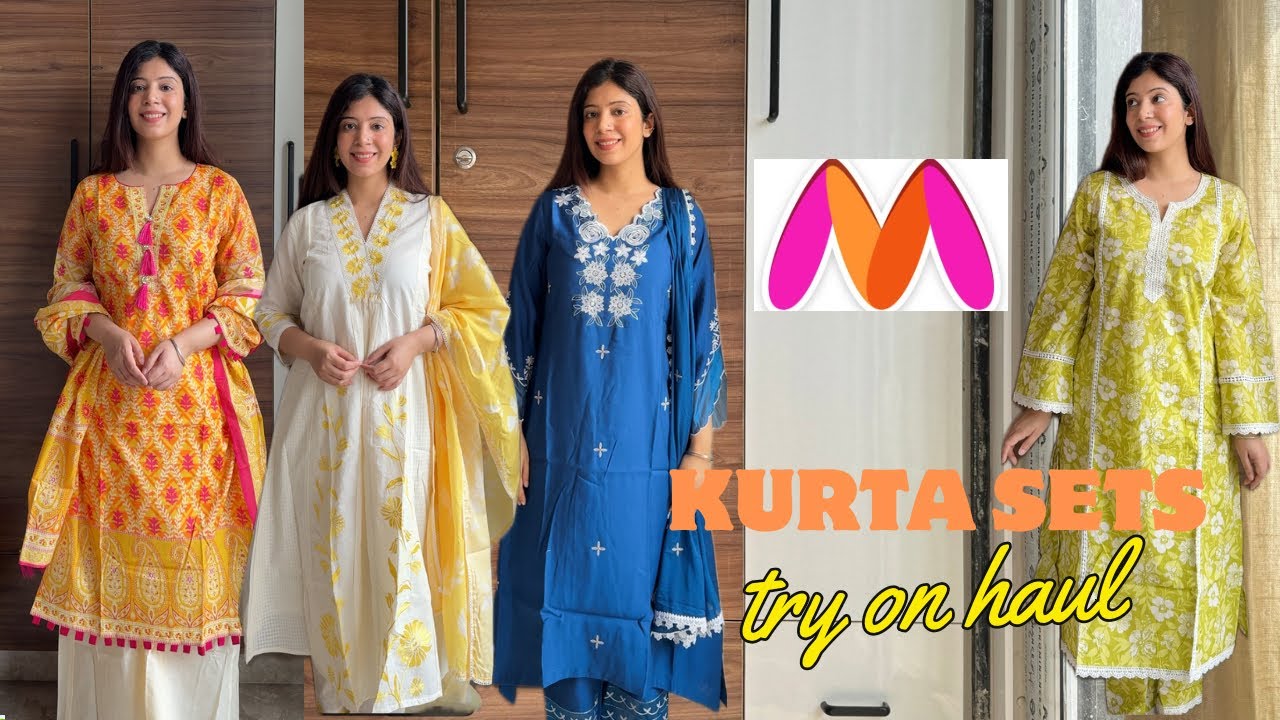 *huge* Myntra Kurta set haul | Pakistani kurta sets | aesthetic kurta ...