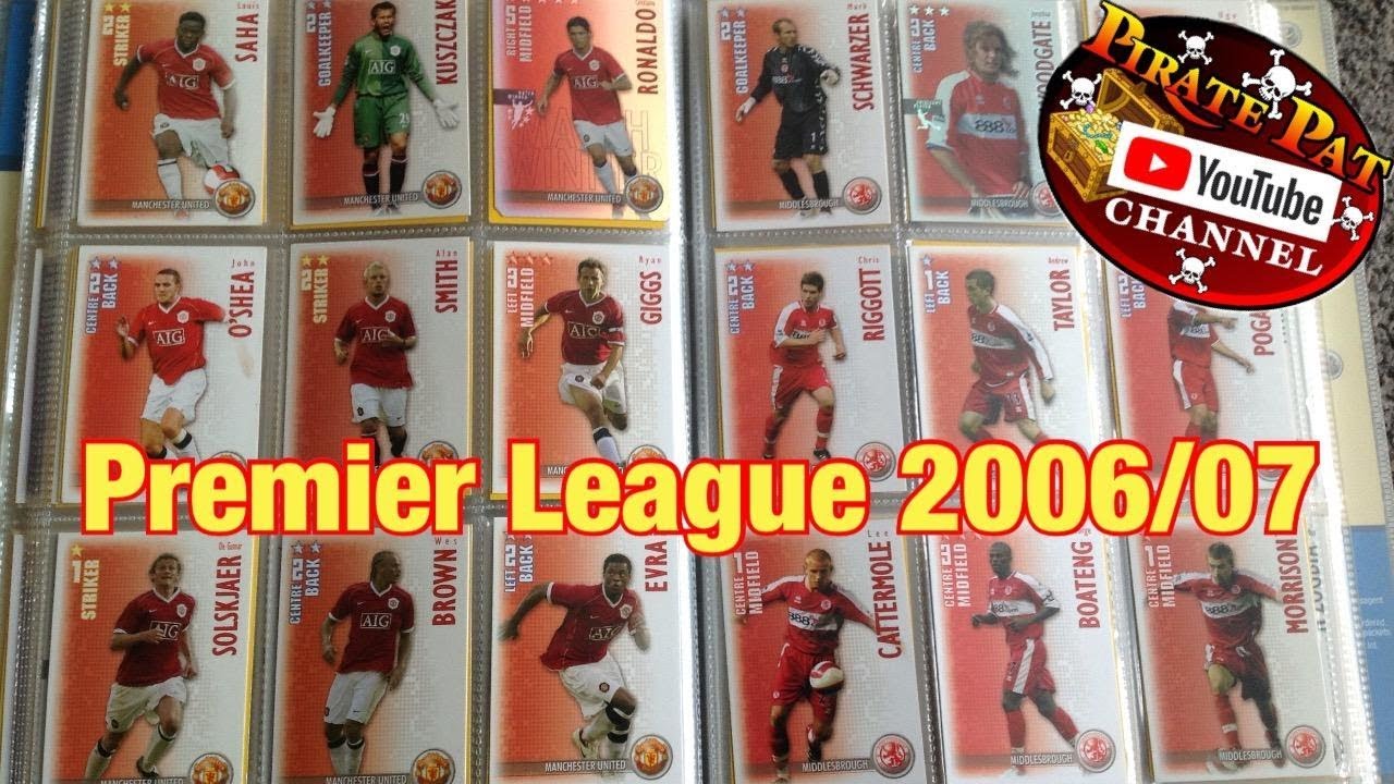 SHOOT OUT PREMIER LEAGUE 2006/07 TRADING CARDS COMPLETE BINDER - YouTube