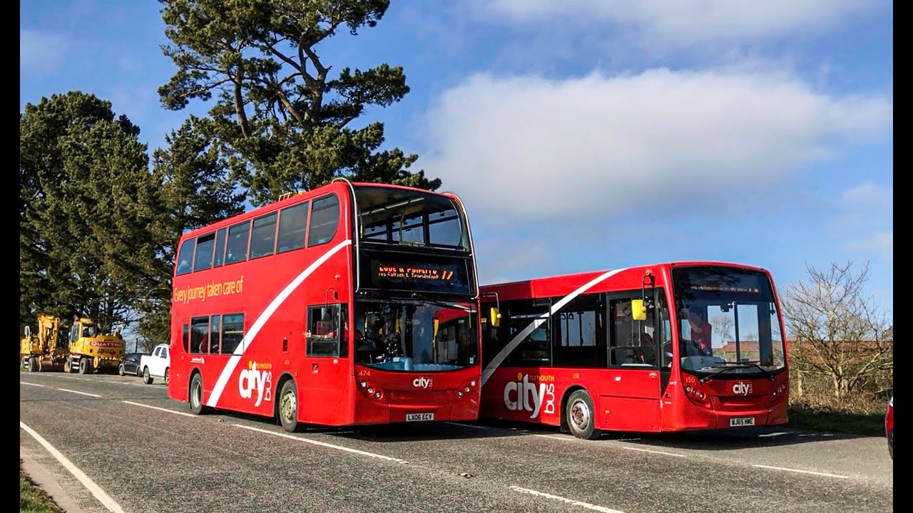 Kickdown & Loud Voith! Plymouth Citybus Enviro 400 474 LX06 ECV - YouTube