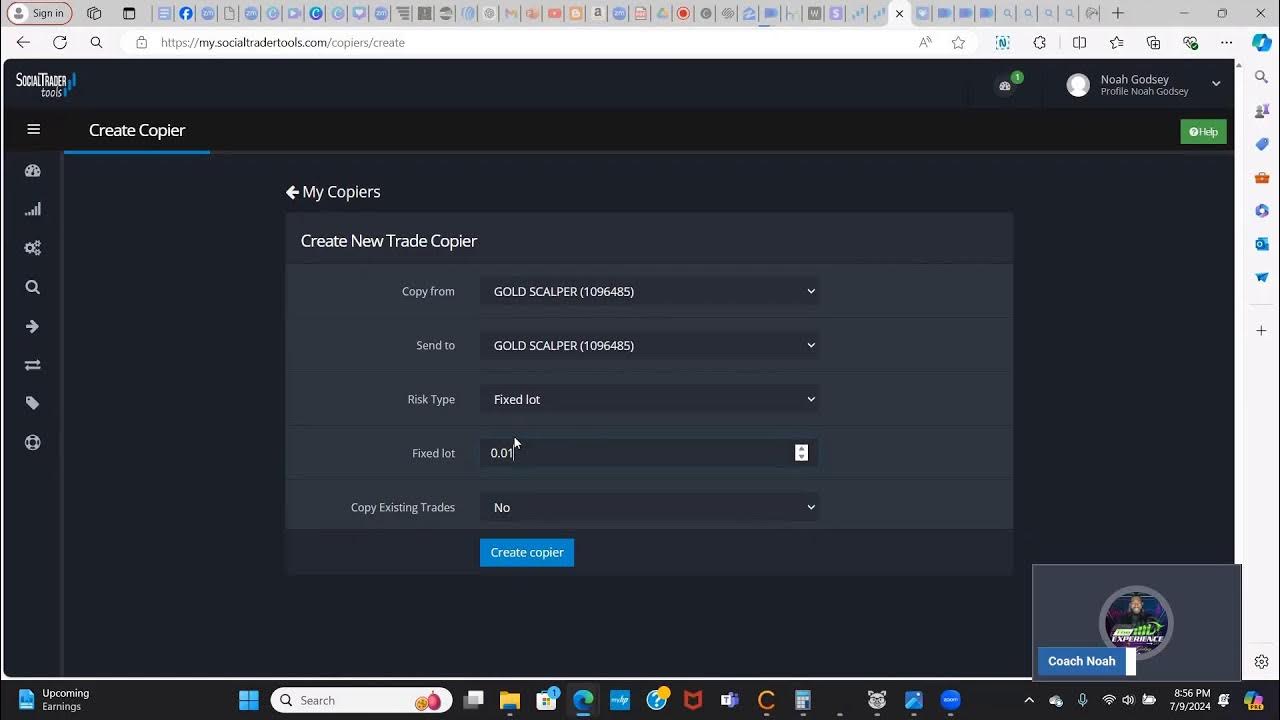 how to connect to the Gold Scalper using Social trader tools - YouTube