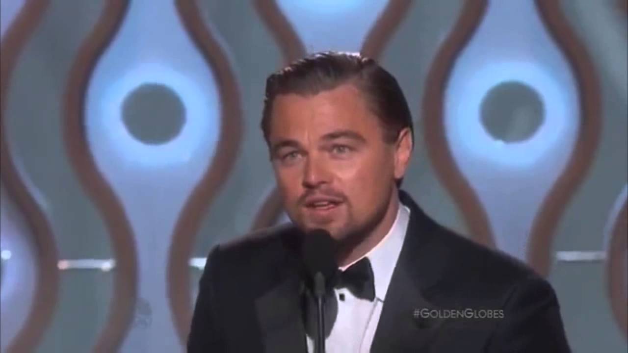 Leonardo DiCaprio Christmas winner speech at the 72st annual golden ...