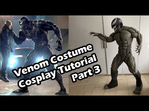 Venom Movie Cosplay Costume Muscle Suit Tutorial | Part 3 - YouTube