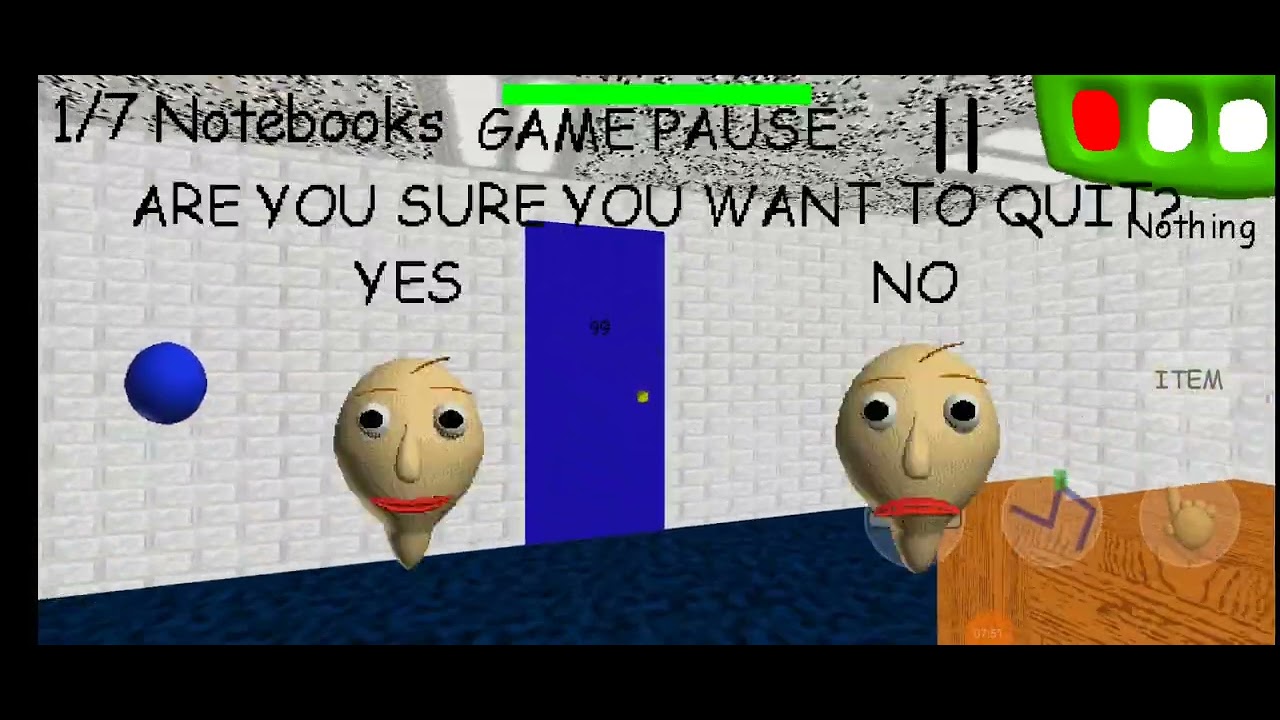 Playing Baldis Basics Youtube