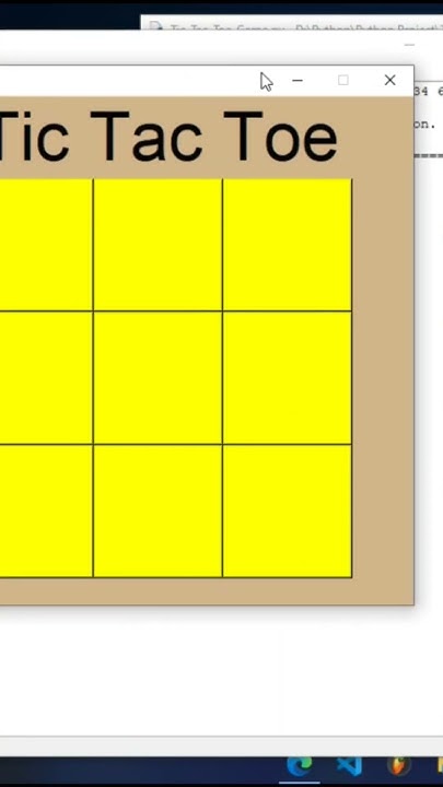 Tic Tac Toe Game In Python Tkinter! - YouTube