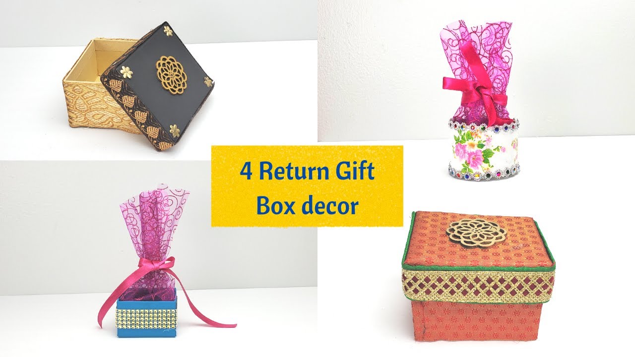Return Gift Box Decor ideas | Navaratri return gift ideas #haldikumkum ...