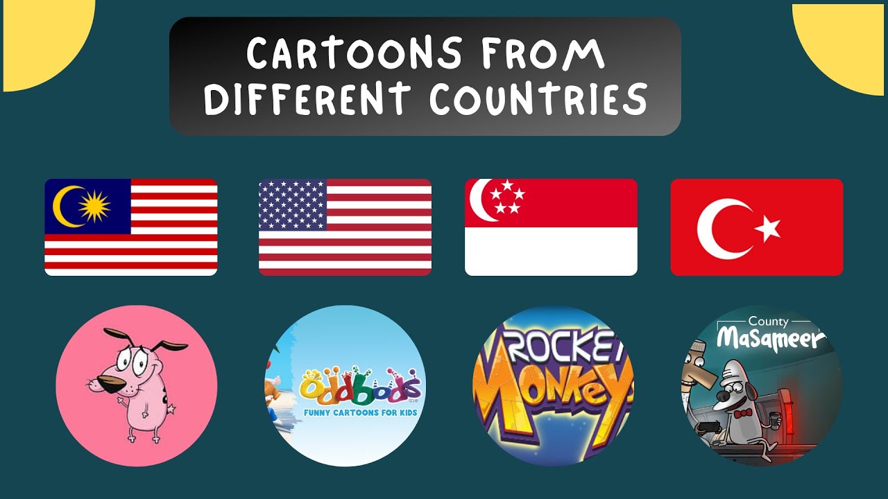 Cartoons from different Countries | Cartoons from Countries - YouTube