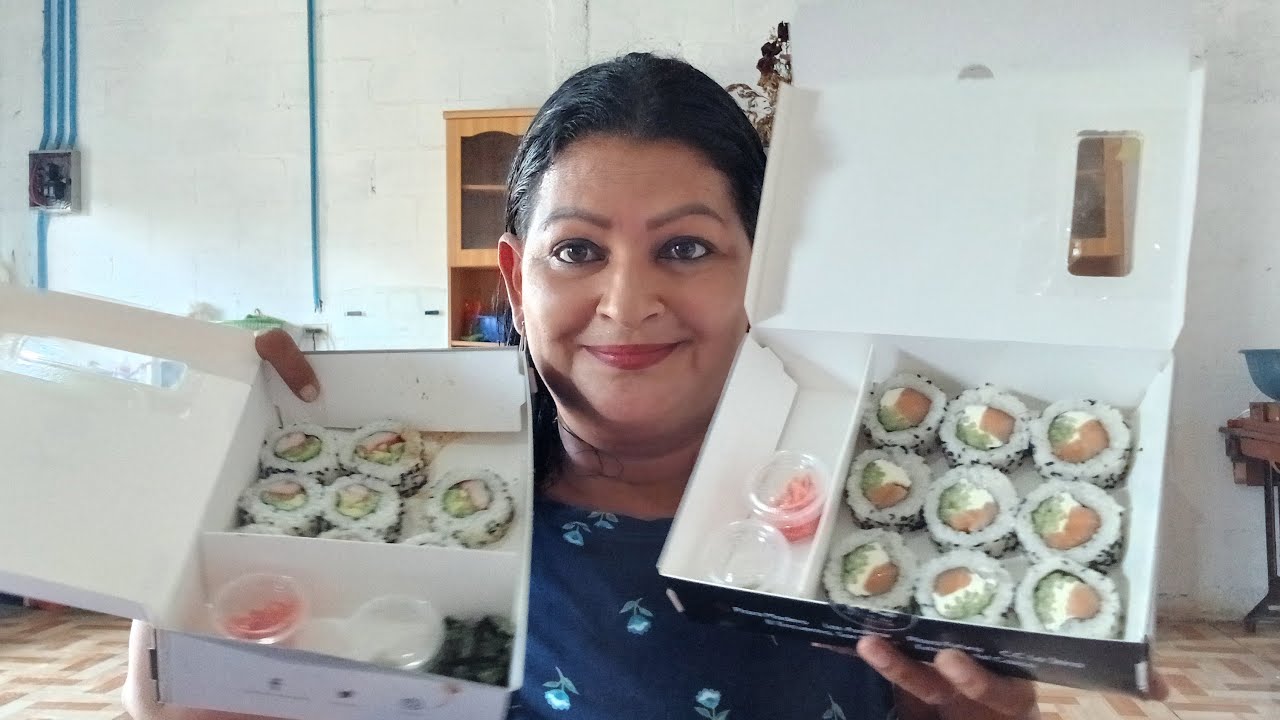 VAMOS A COMER SUCHI POR PRIMERA VES EN EL SALVADOR 😋 - YouTube