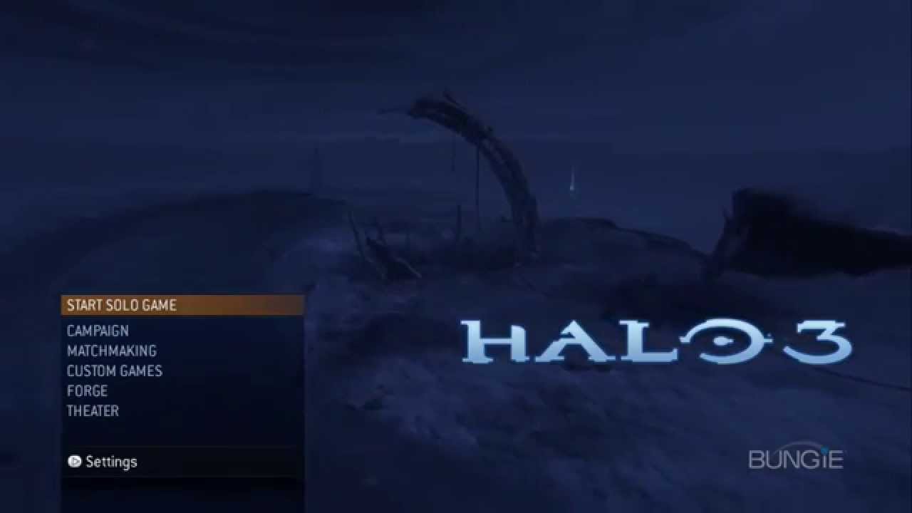 Halo 3 Main Menu - YouTube