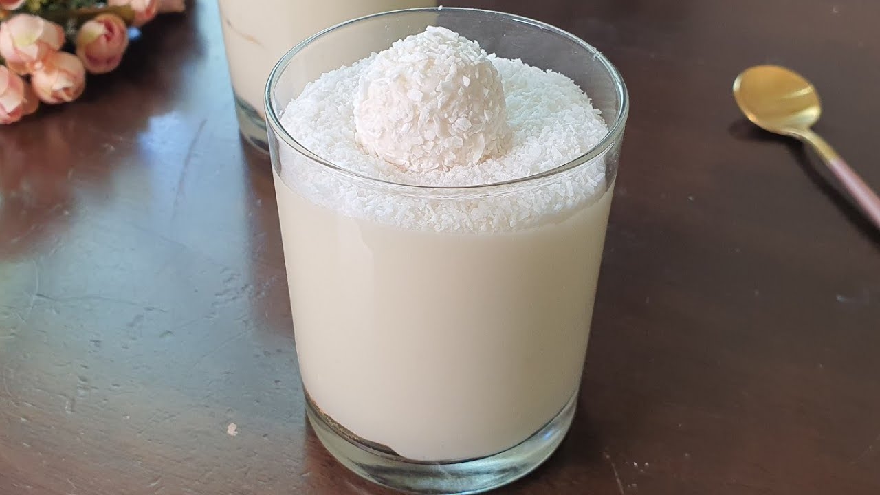 Raffaello Dessert | Make and Serve Raffaello Cup | 5 Minutes Dessert ...