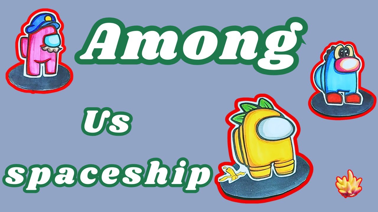 "Among us" group of colorful crewmates aboard a spaceship | Draw Paper ...