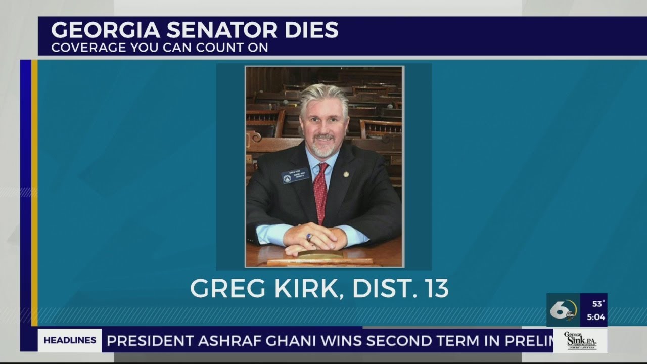 Georgia State Senator dies - YouTube