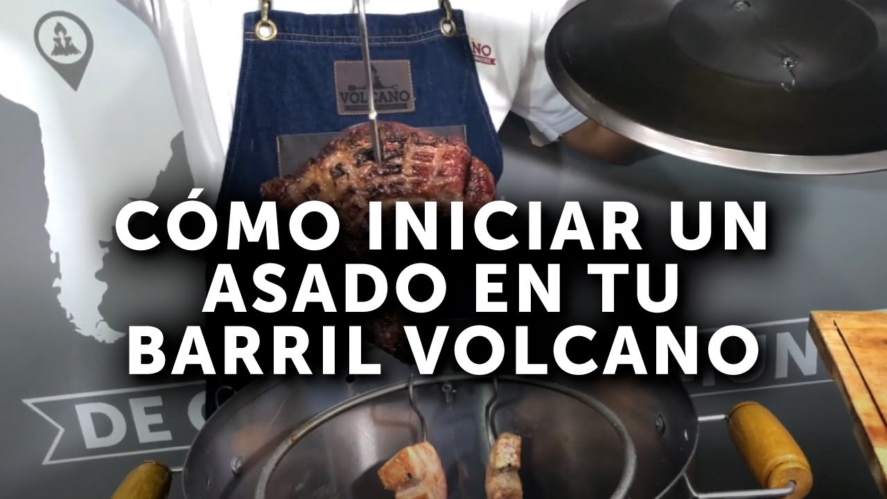 Cómo iniciar un asado en tu barril Volcano - YouTube