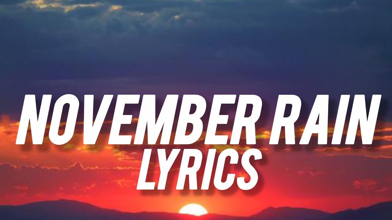 🎵🎵November Rain🎧️🎧️ romantic love pop lyrics song pmsra song - YouTube