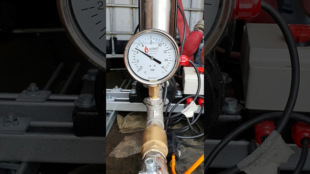 Dry riser test pump - YouTube