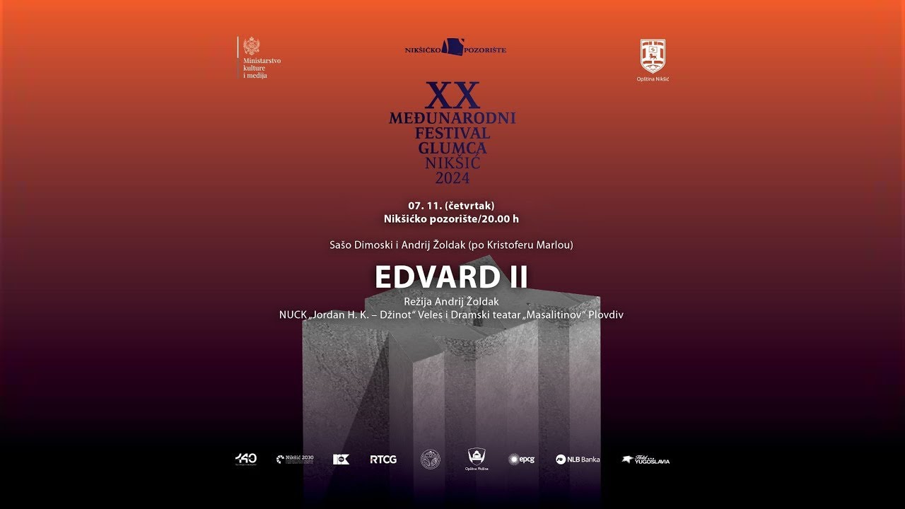 UŽIVO: Razgovor o predstavi EDVARD II - 20. Međunarodni festival glumca - Nikšić 2024 - YouTube