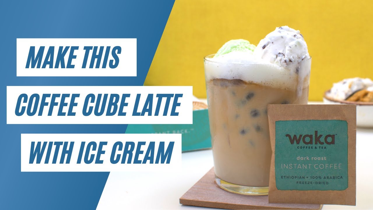Coffee Cube Latte with Ice Cream - YouTube