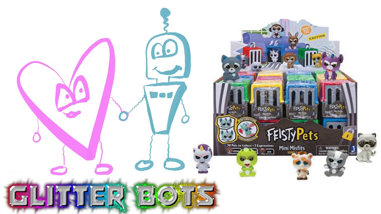 FIESTY PETS MINI MISFITS | UNBOXING | BLIND BAG | GLITTER BOTS - YouTube